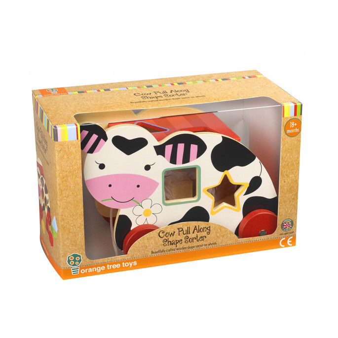Cow Pull Along Shape Sorter - Toys Hobbies
