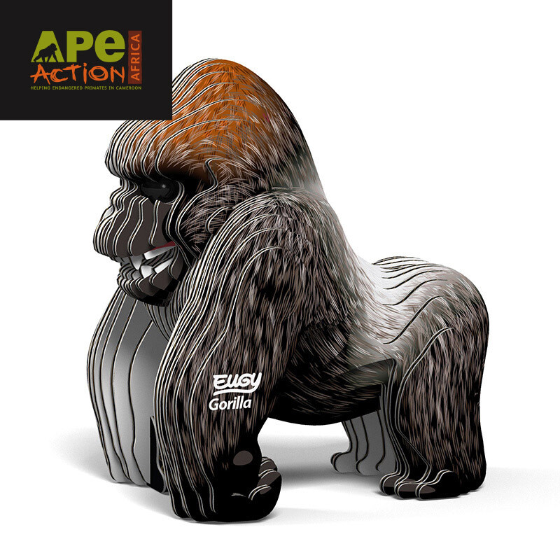 Eugy Cardboard Model Kit 077 Gorilla - Toys Hobbies