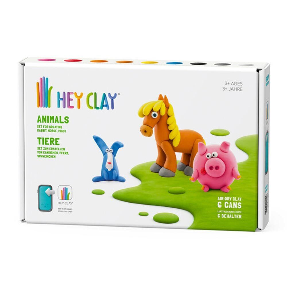 Hey Clay Animals 6 Cans - Toys Hobbies