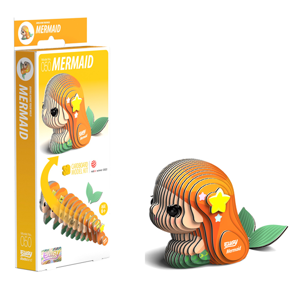 Eugy 3D Cardboard Model - Mermaid - Toys Hobbies