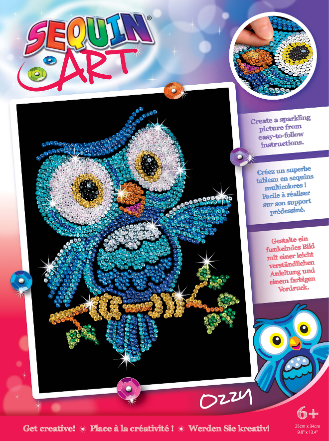 Sequin Art - Ozzy Owl 1403 - Toys Hobbies
