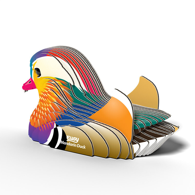 Eugy Cardboard Model Kit - Mandarin Duck 096 - Toys Hobbies