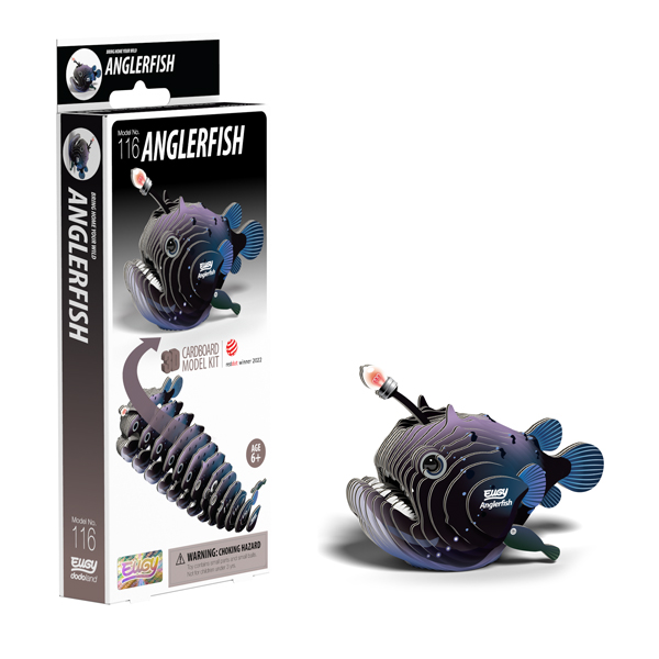 Eugy 3D Cardboard Model Kit - Anglerfish 116 - Toys Hobbies