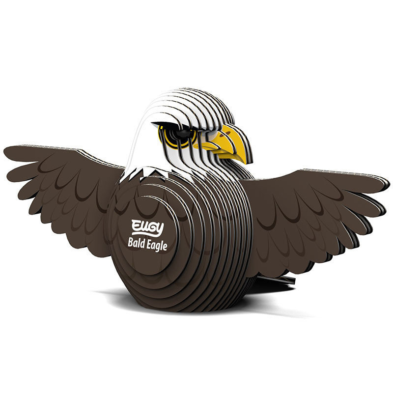Eugy 3D Cardboard Model Kit - Bald Eagle 022 - Toys Hobbies