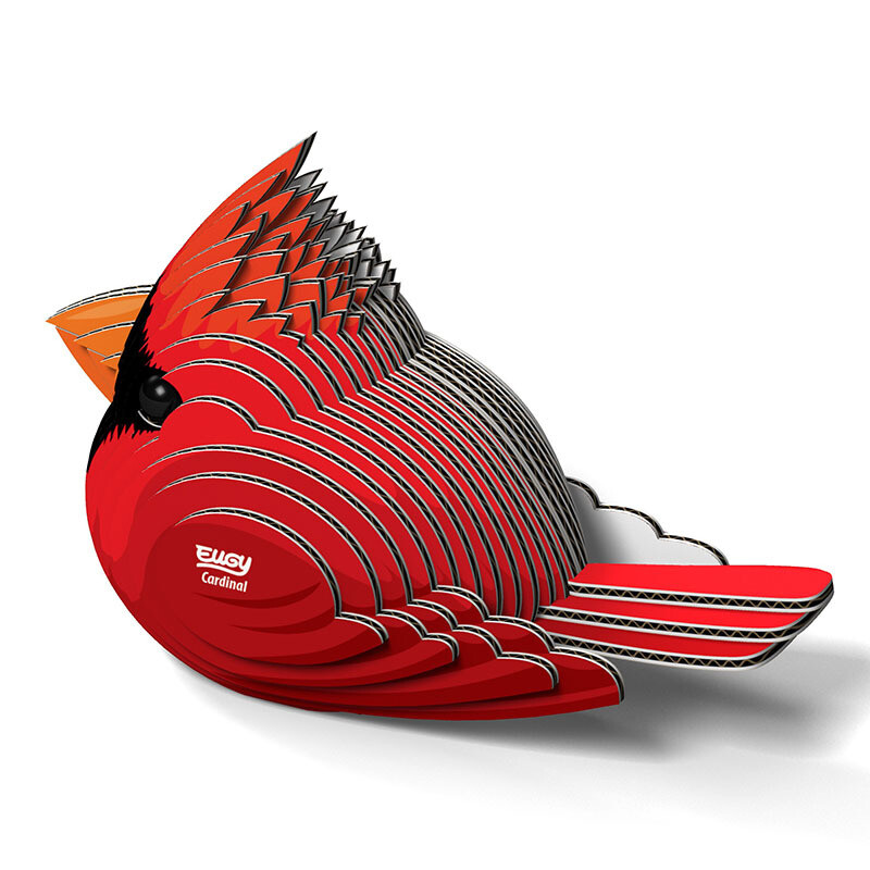Eugy 3D Cardboard Model Kit - Cardinal 068 - Toys Hobbies