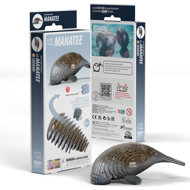 Eugy 3D Cardboard Model Kit 122 Manatee - Toys Hobbies